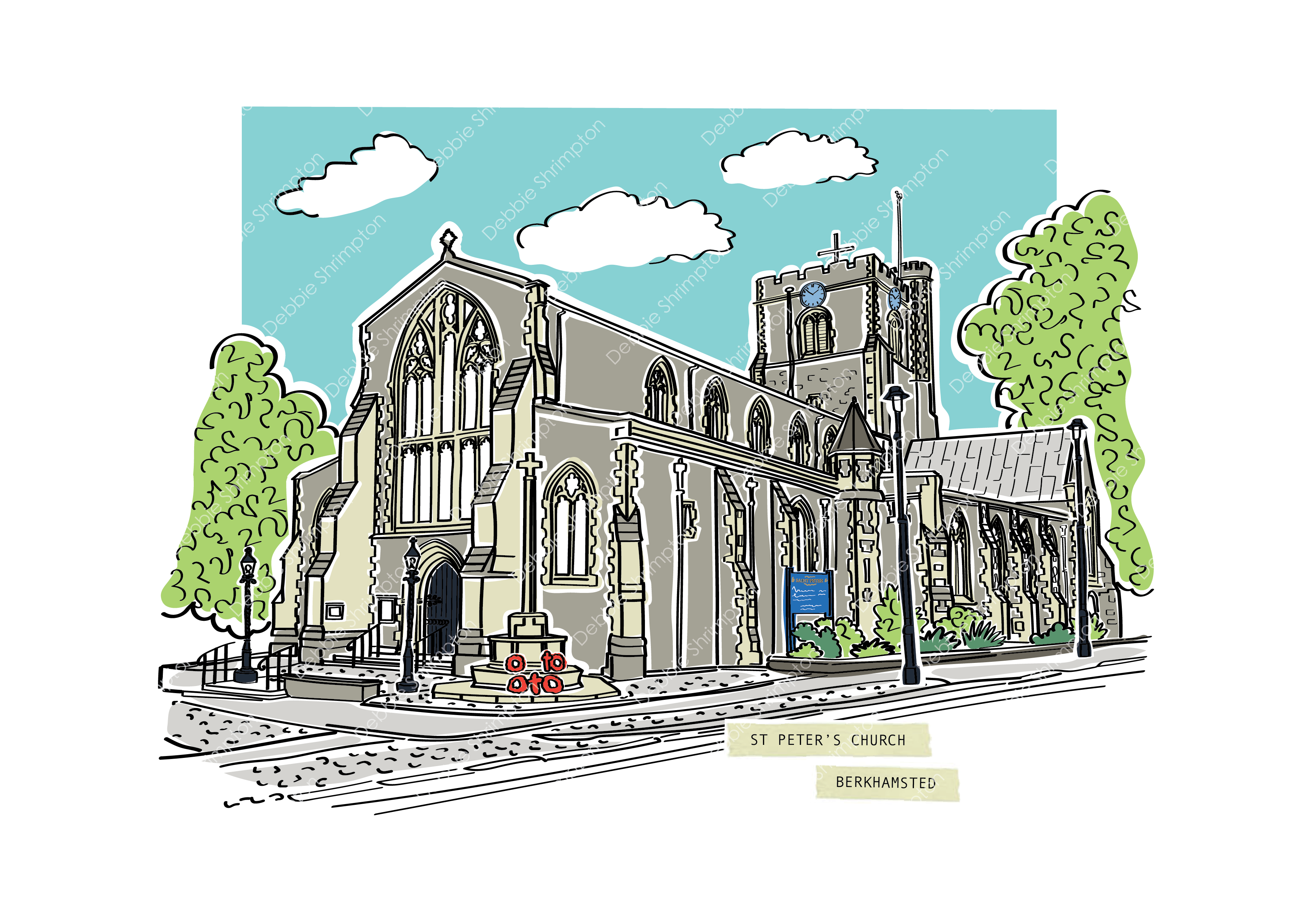 Church Prints – debbie shrimpton illustrates